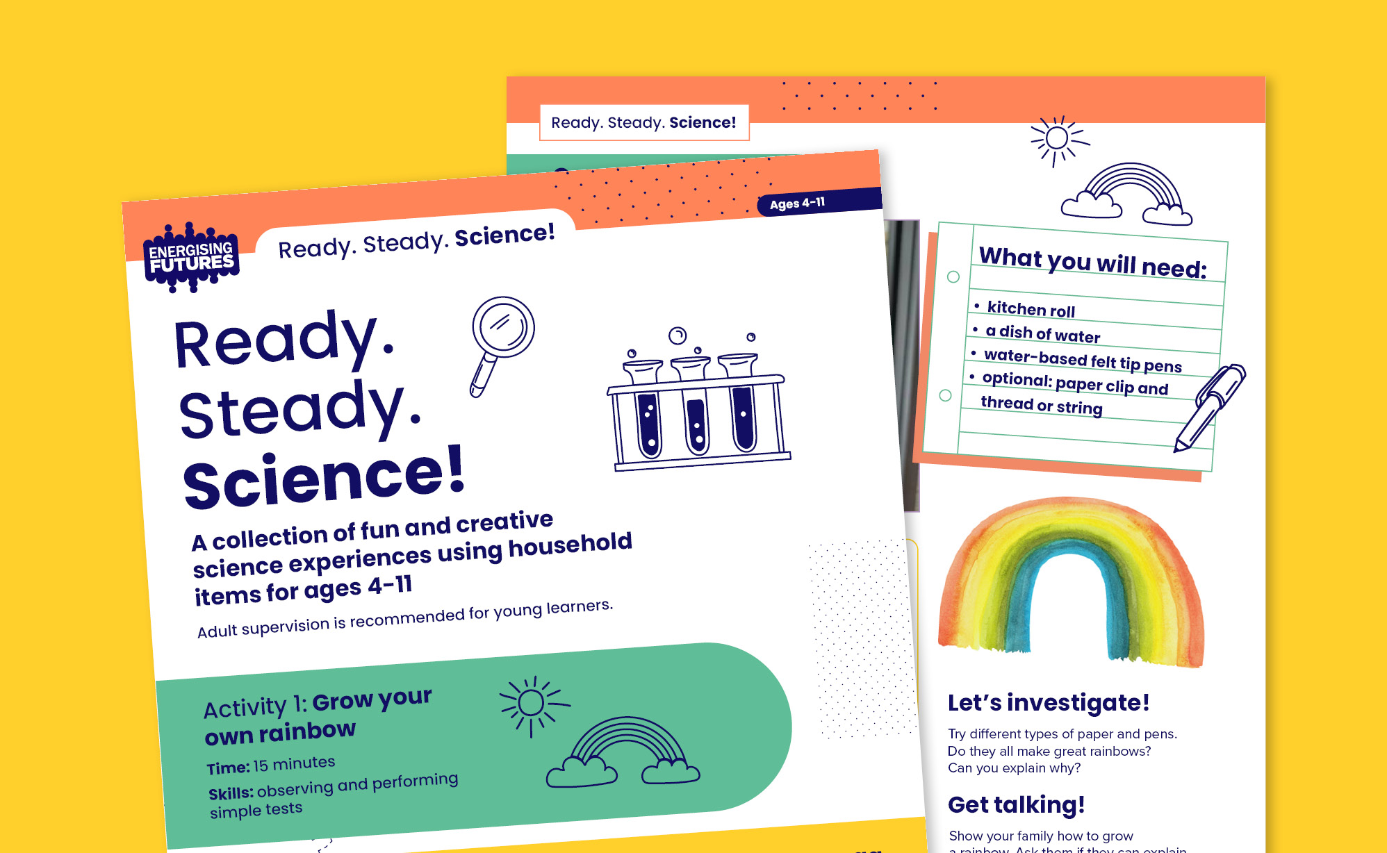 Ready. Steady. Science! Fun activities | Energising Futures