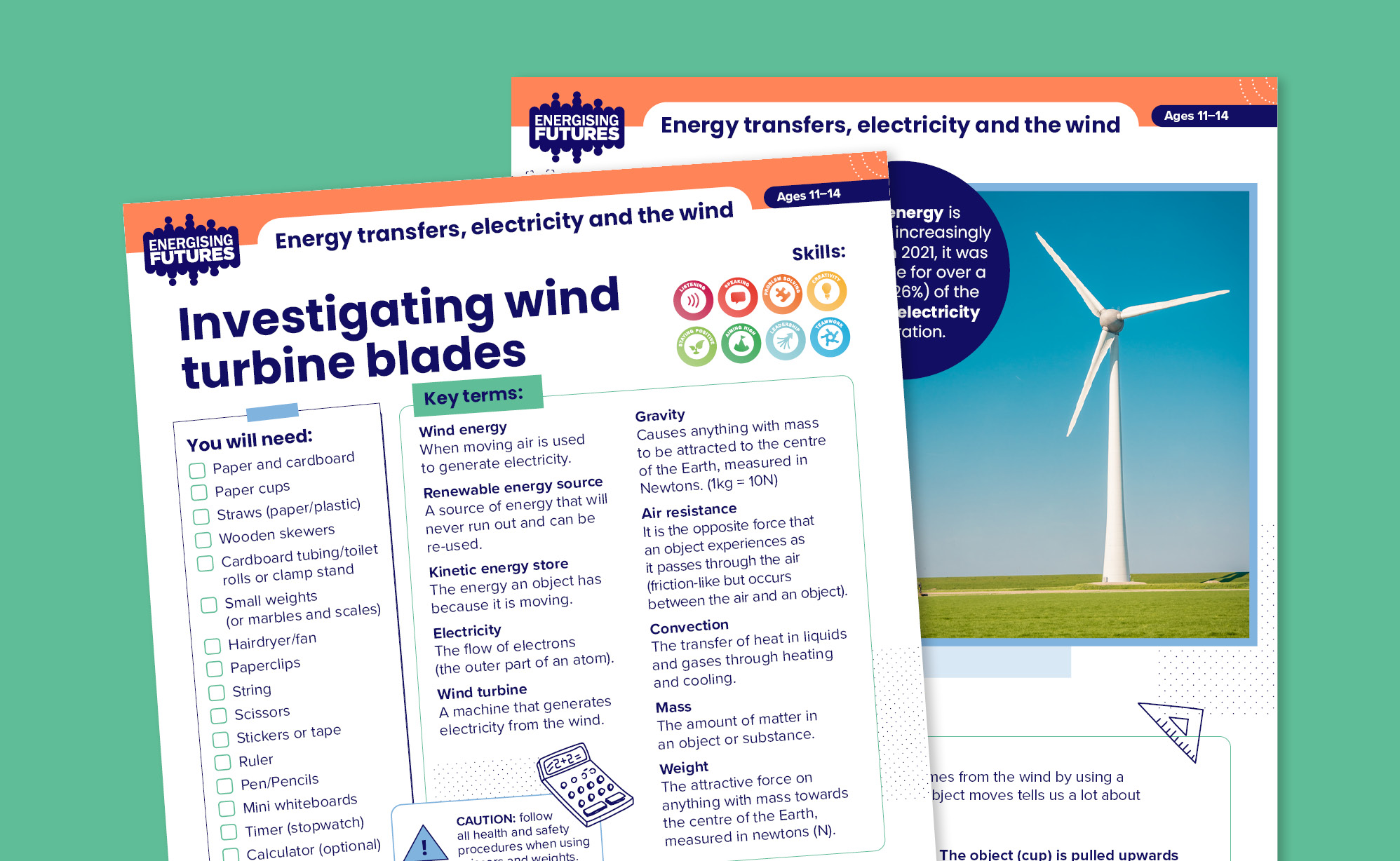 Investigating wind turbines | Energising Futures
