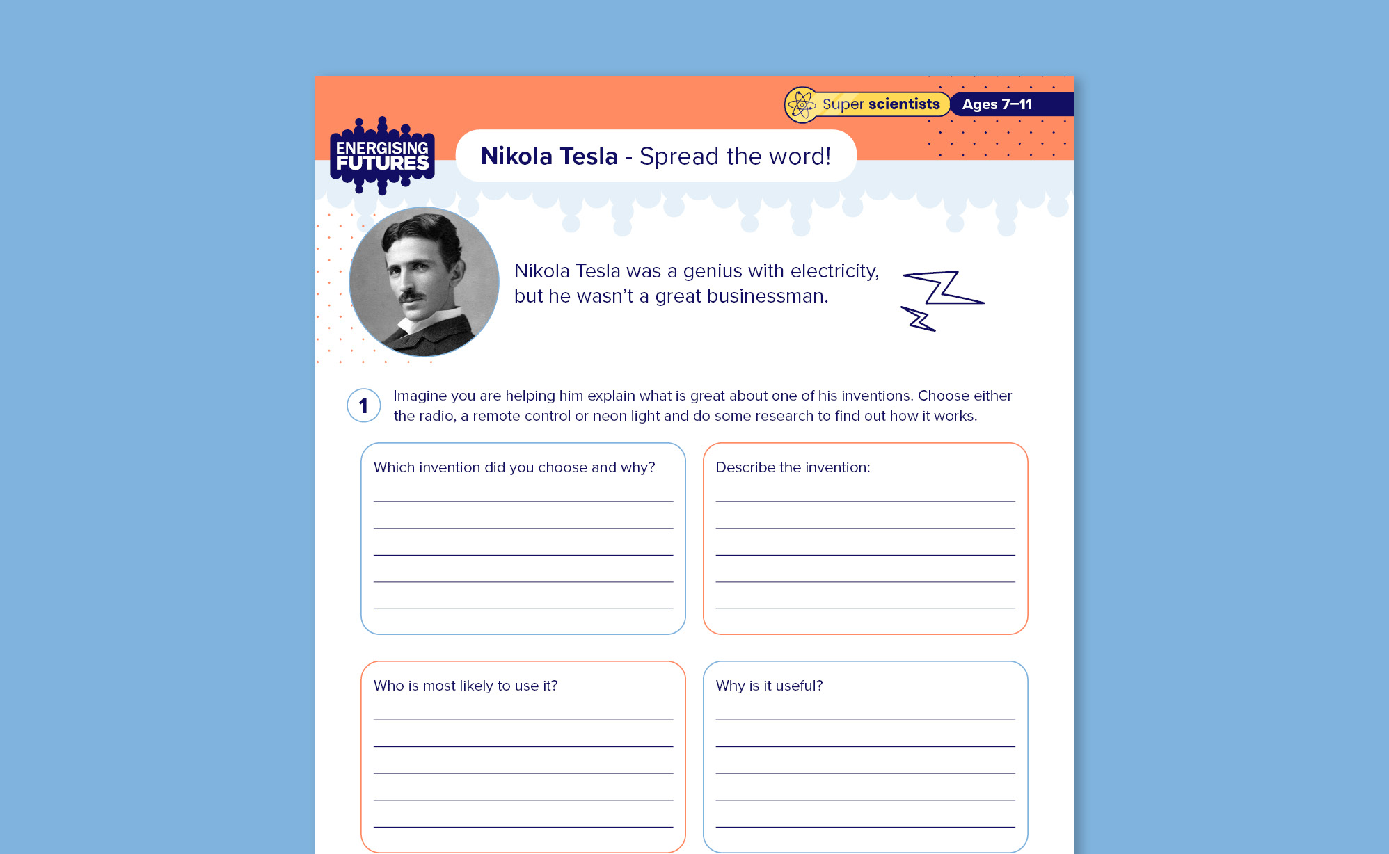 Nikola Tesla's inventions creative writing | Energising Futures