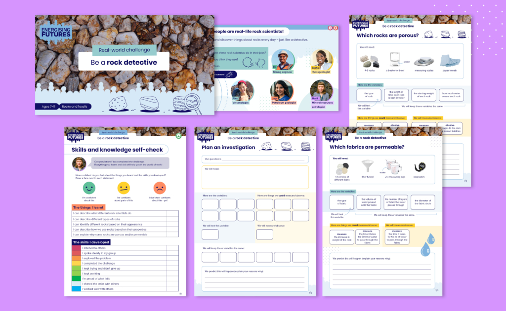 Be a rock detective challenge | Energising Futures