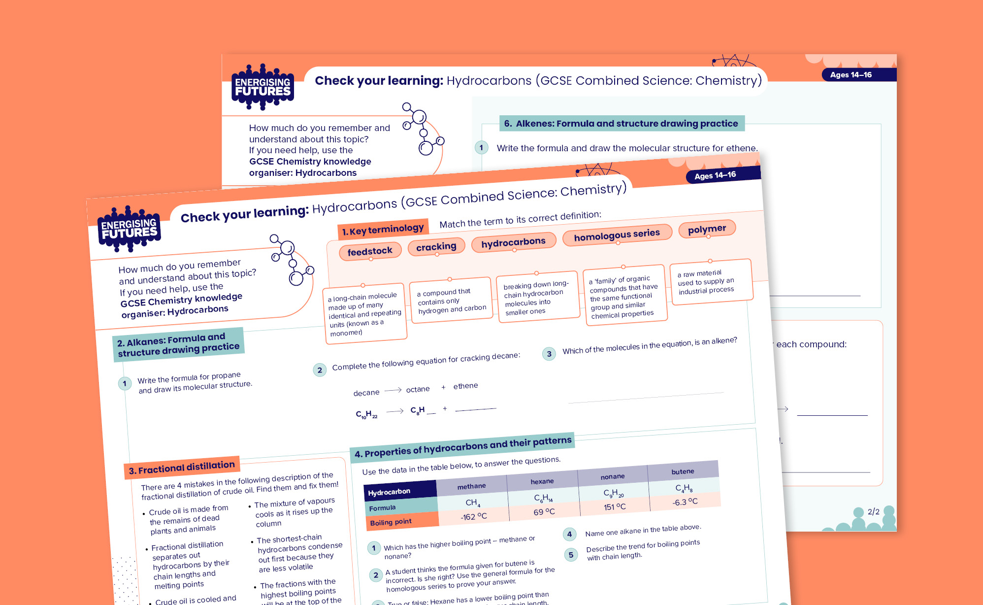 Check your learning: Hydrocarbons (GCSE combined science) | Energising ...