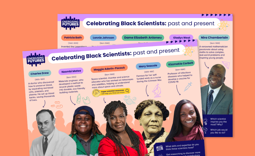 Celebrating Black Scientists poster (secondary) | Energising Futures